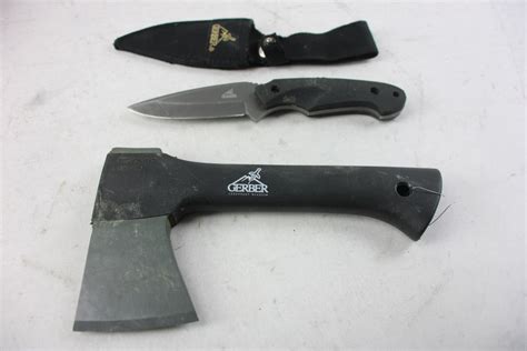 Gerber Mini Hatchet Gerber Pocket Knife 2 Pieces Property Room