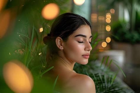 Premium Photo Ethereal Elegance A Womans Flawless Skin In Spa Bliss