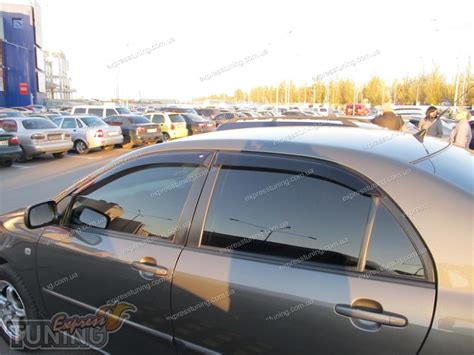 Ветровики Тойота Королла 120 (дефлекторы окон Toyota Corolla 120 ...