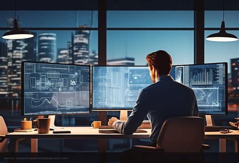 premium photo photo portrait of software developer doing working