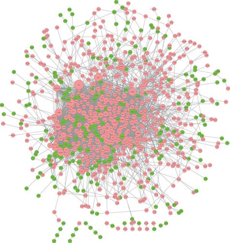 Visualization A And Node Degree Distribution B Of The Ppi Network