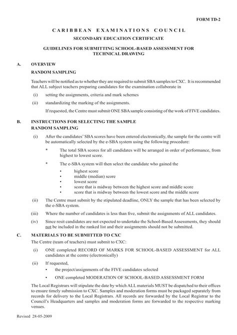 PDF CSEC Technical Drawing SBAForm Guidelines DOKUMEN TIPS