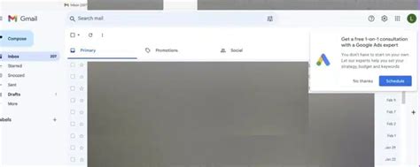 Google Ads Offers Businesses Free Consultations Via Gmail Pop Ups