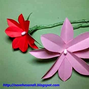 Cara Membuat Bunga Dari Kertas Bekas Dan Cotton Bud