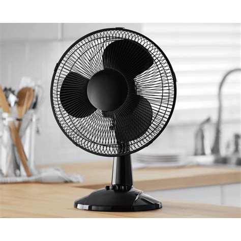 Mainstays 12 Inch 3 Speed Oscillating Table Fan Black 52 Off Mainstays 12 Inch 3 Speed Oscillating Table Fan Black 52 Off