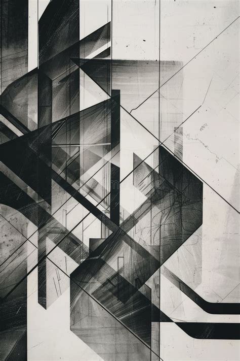 Abstract Black And White Design Contemporary Style Stock Image Image Of Backgrounds Bauhaus