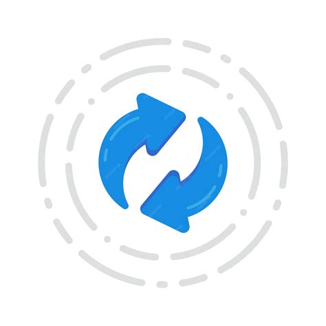 Premium Vector Get Your Hands On This Beautifully Designed Flat Style Icon Of Updating Refresh