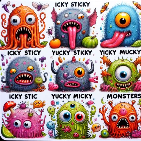 Icky Sticky Yucky Mucky Monsters Ai Generated Artwork Nightcafe Creator