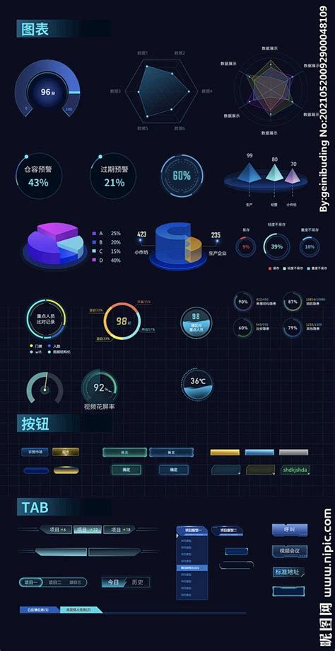 数据可视化图表 组件 控件 花瓣网