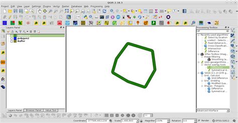 Qgis Buffer Distance From Edge Geographic Information Systems Stack