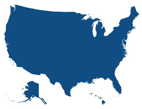 United States Map Pngs For Free Download