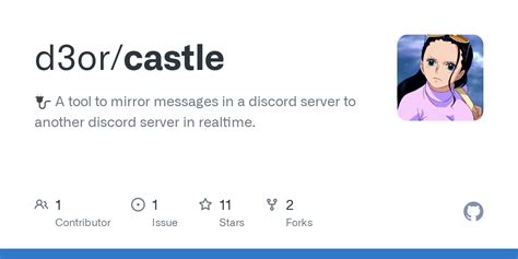 GitHub D3or Castle A Tool To Mirror Messages In A Discord Server To Another Discord Server