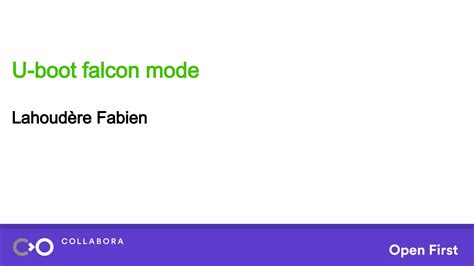 u boot falcon mode start linux directly from spl for faster boot times