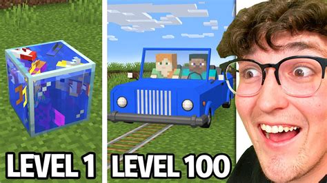 Testing Minecraft Build Hacks From Level 1 To 100 Youtube