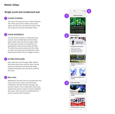 Responsive News Site On Behance