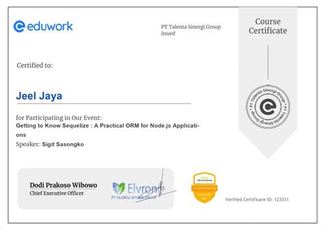 Webdevelopment Nodejs Orm Eduwork Jeel Jaya