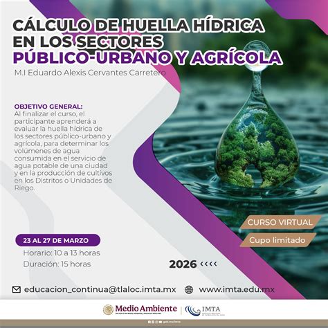 Instituto 📊 Cálculo De Huella Hídrica En Los Sectores Público Urbano