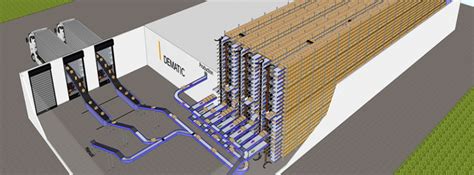 dematic multishuttle in automated meat buffer storage