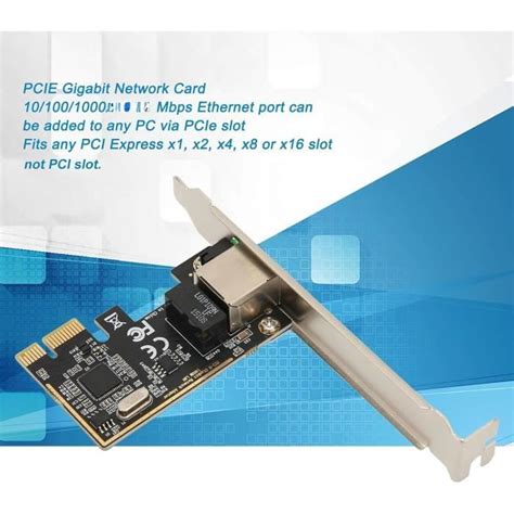 Carte Réseau Pcie Gigabit Carte Ethernet Rj45 Lan Pcie Carte Wifi Pcie