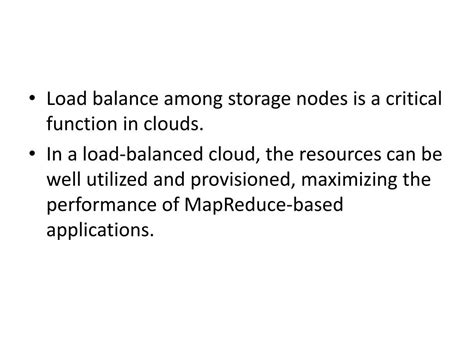 Ppt Load Rebalancing For Distributed File Systems In Clouds