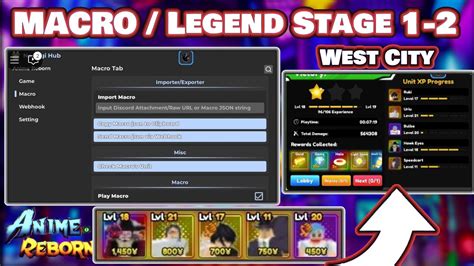 Anime Reborn Script Hack Macro Legend Stage Act 1 And 2 West City With Beginner And Friendly