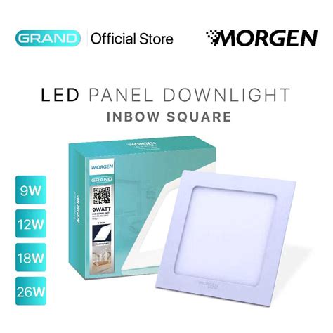 Jual Led Downlight Inbow Kotak Morgen Grand Series W W W Lampu Panel Lampu Downlight
