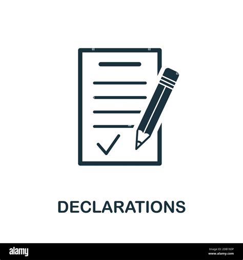 declarations icon simple element from website development collection