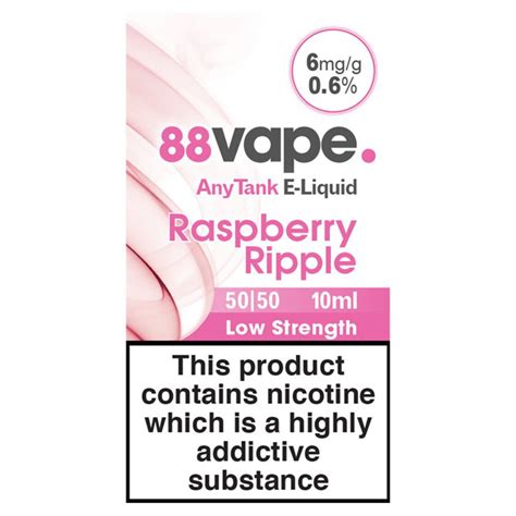 88vape E Liquid 6mg Raspberry Ripple Morrisons Online Groceries And Offers