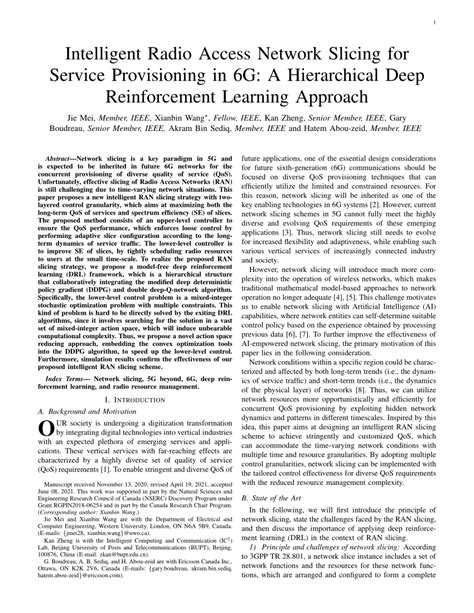 Pdf Intelligent Radio Access Network Slicing For Service Provisioning