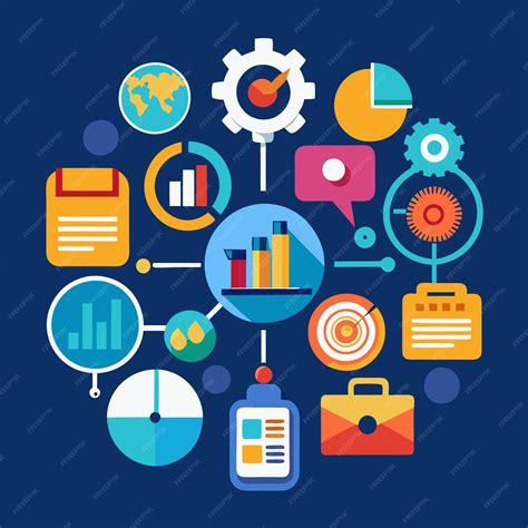Colorful Data Analytics Infographic With Various Charts Icons And Data Visualization Elements