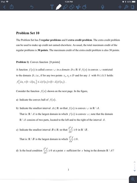 solved ipad令 1 24 pm 92 problem set 10 the problem set