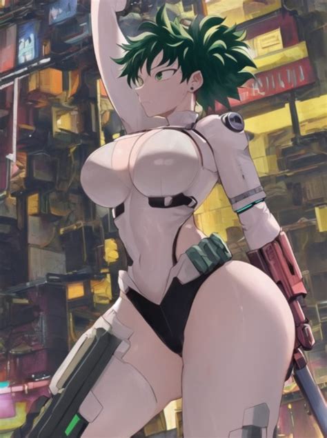 My Hero Academia Female Deku Izuku Midoriya Merukuma Ai Generated Rule XYZ