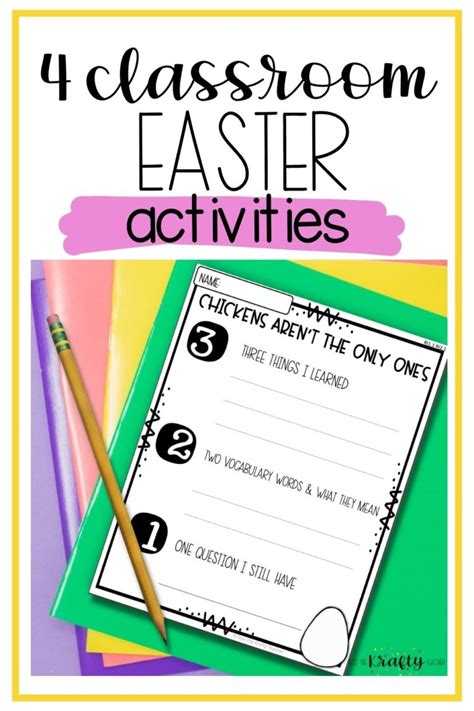 Four Classroom Easter Activities The Krafty Teacher