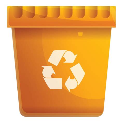 Icono De Papelera De Reciclaje Estilo De Dibujos Animados 14183682