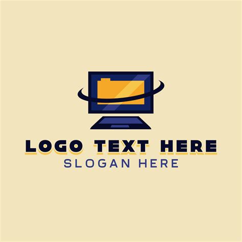 Computer Tech Network Logo Brandcrowd Logo Maker