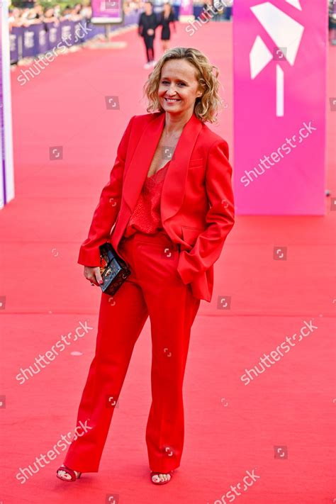 French Journalist Caroline Roux Poses She Photo éditoriale De Stock