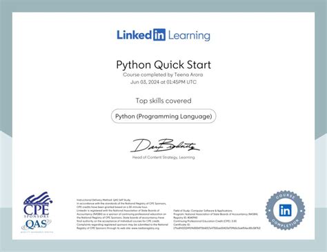 teena arora on linkedin certificate of completion