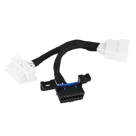 Aramox Obd2 Splitter Adapter Obd2 16pin Male To Dual Female Splitter Adapter Extension Cable Y