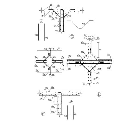 Reinforcement Details In Structural Units Drawing In Autocad