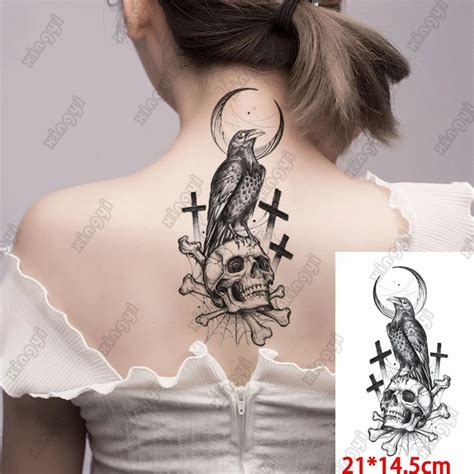 Crow Skeleton Tattoo