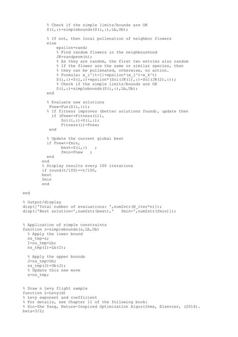 flower pollination algorithm matlab code txt gardening home