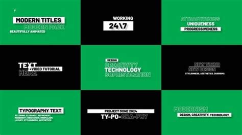 animation text mogrt pp titles ft after effects template and clean