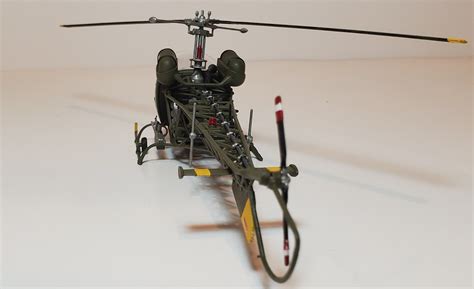 Oh13 Sioux Scout Helicopter Korean War Plastic Model Helicopter Kit