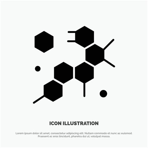 Cell Molecule Science Solid Glyph Icon Vector 14643853 Vector Art At