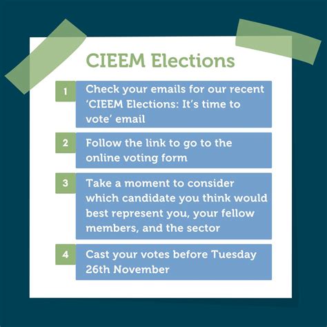 Cieem Membersits Time To Vote In The Cieem Elections To Have Your
