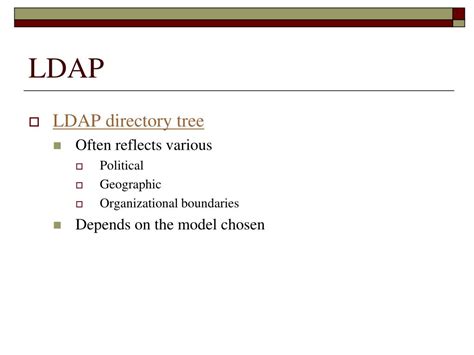 Ppt Ldap Powerpoint Presentation Free Download Id1283800