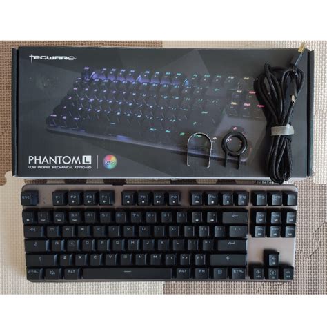 TECWARE PHANTOM L LOW PROFILE RGB TKL KEY MECHANICAL KEYBOARD BLUE SWITCH Shopee Malaysia
