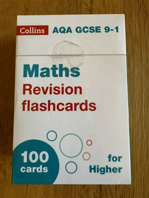 Collins Aqa Gcse 9 1 Maths Higher Revision Cards Unused 100 Flash Cards £8 95 Picclick Uk