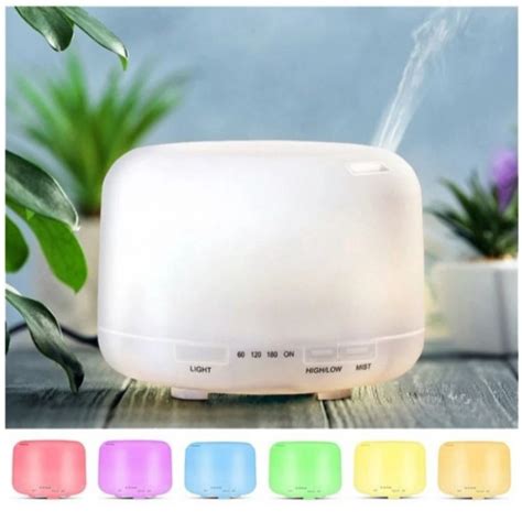Jual Ultrasonic Humidifier Diffuser Air Purifier Aromatherapy 500ml Shopee Indonesia