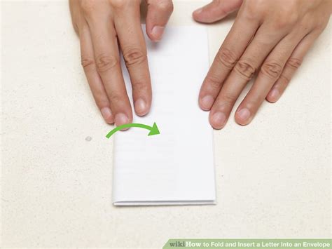 3 Ways To Fold And Insert A Letter Into An Envelope Wikihow